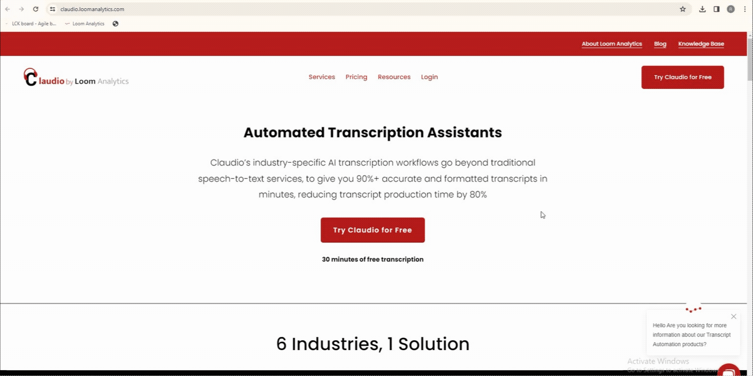 I want to try out the Claudio Service before committing. How can I do that?